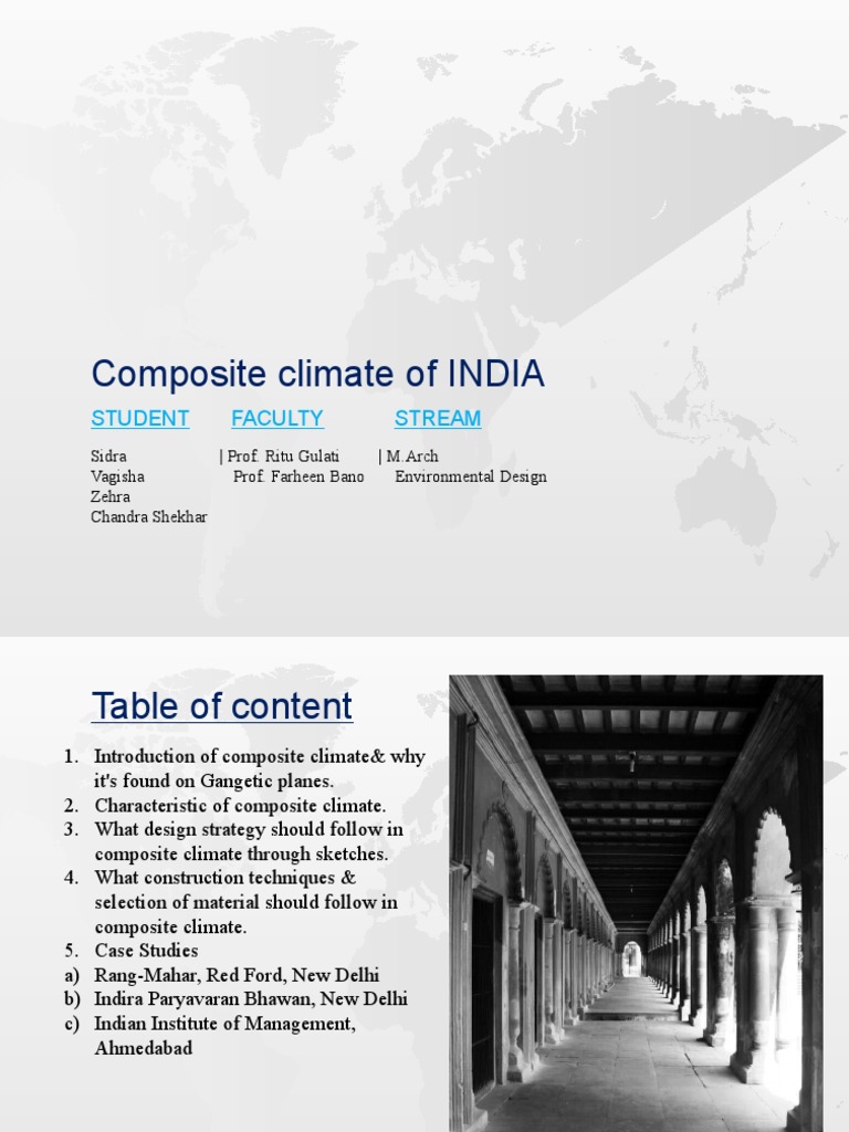 Composite Climate Design in India | PDF