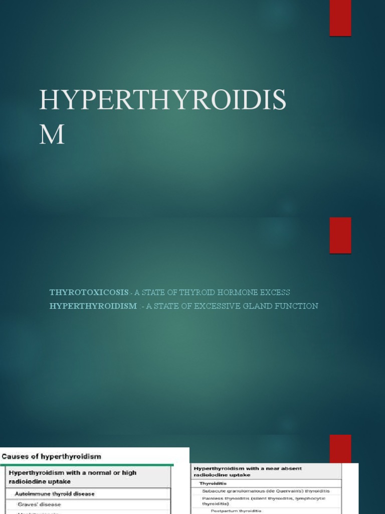 HYPERTHYROIDISM | PDF | Hyperthyroidism | Thyroid