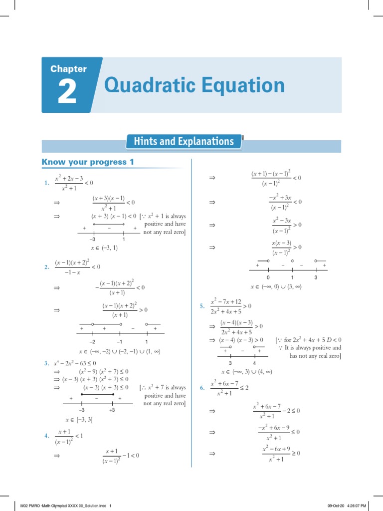 Quadratic Equation Final | PDF | Mathematical Objects | Equations