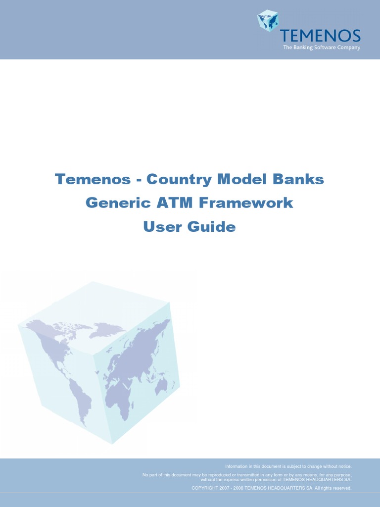 Generic ATM Interface User Guide PDF | PDF | Automated Teller Machine ...