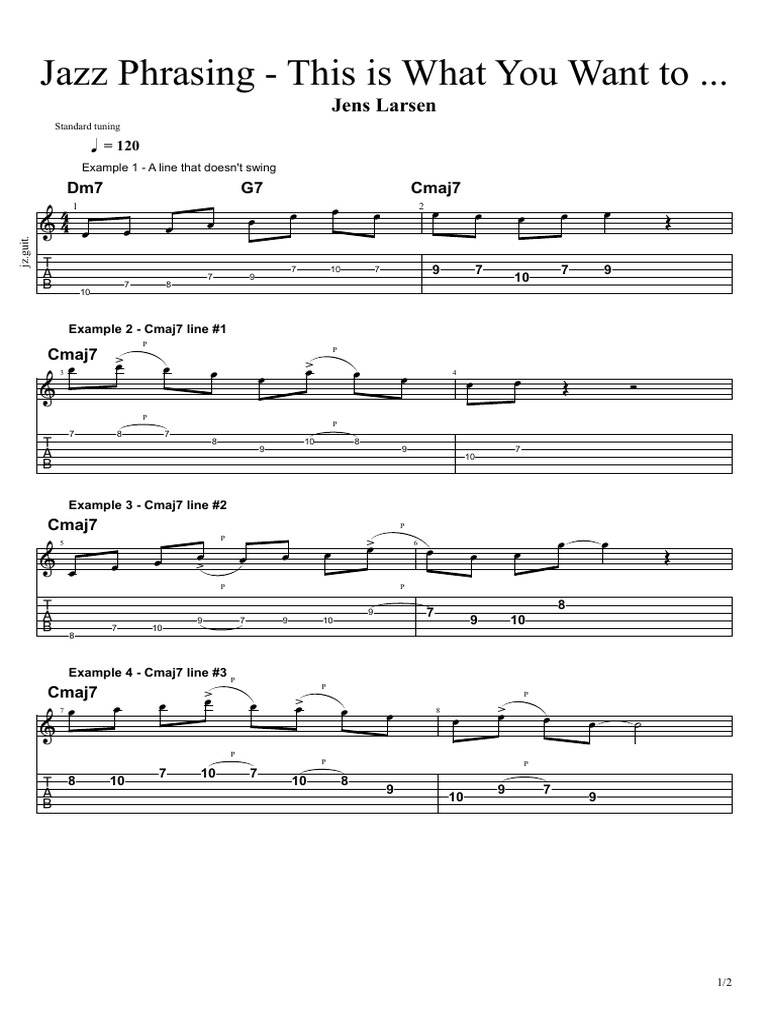 Jazz Phrasing Techniques Explained | PDF | Music Theory | Jazz