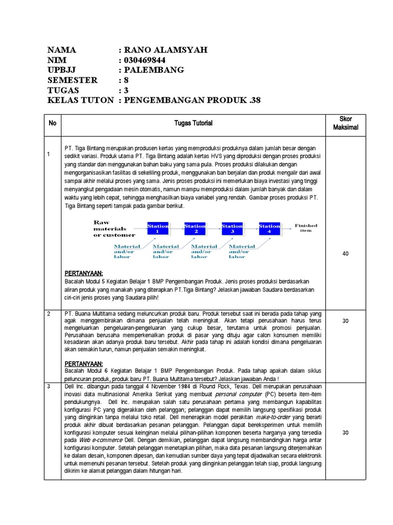 Tugas 3 Pengembangan Produk .38 | PDF