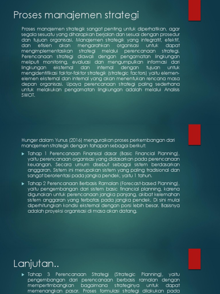 P4 Proses Manajemen Strategi PDF | PDF