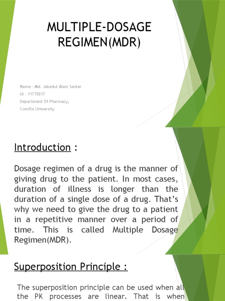 (11715017) MDR | PDF | Dose (Biochemistry) | Chemistry