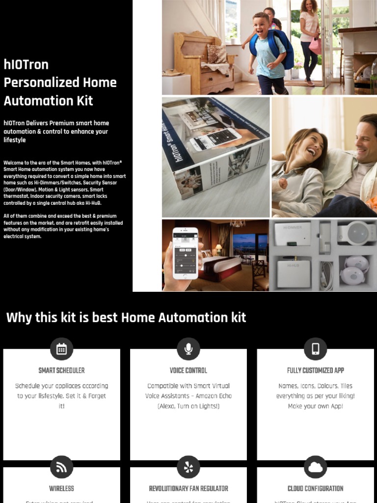 Home Automation Kit Brochureh IOTron | PDF