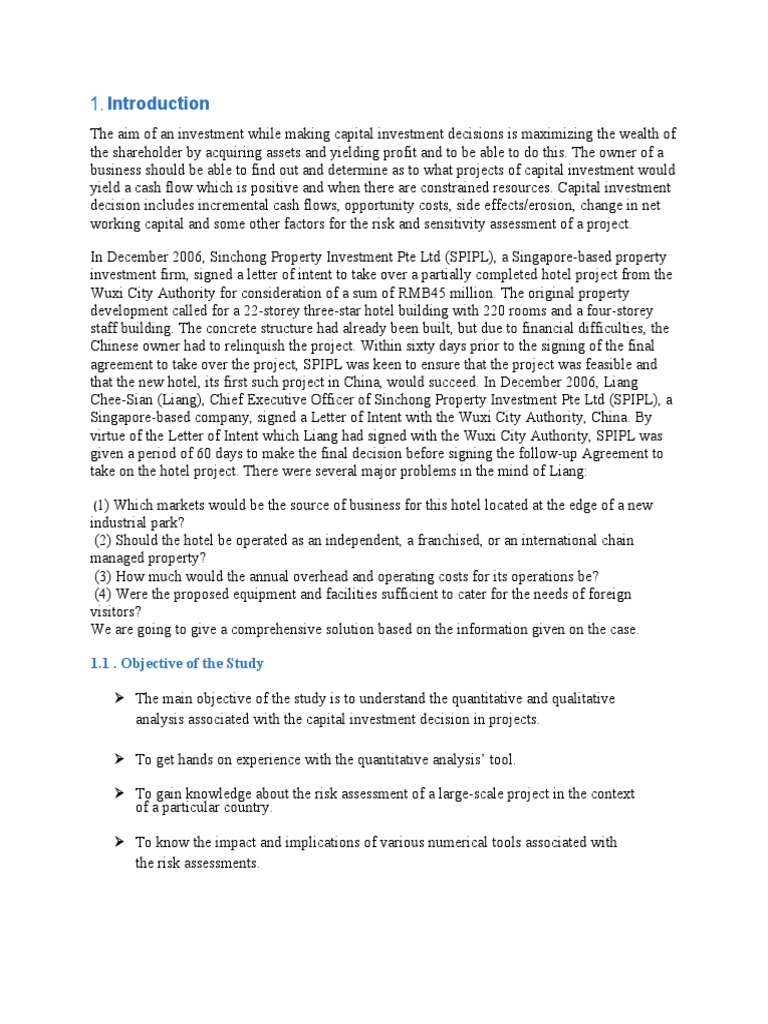 CID Report | PDF | Internal Rate Of Return | Capital Budgeting