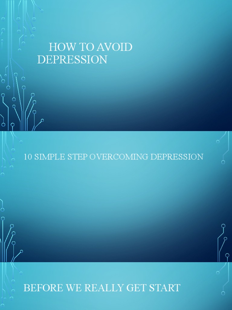 How To Avoid Depression | PDF