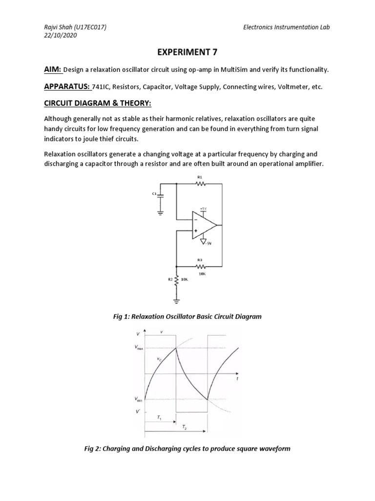 Aim: Apparatus: Circuit Diagram & Theory:: Experiment 7 | PDF ...