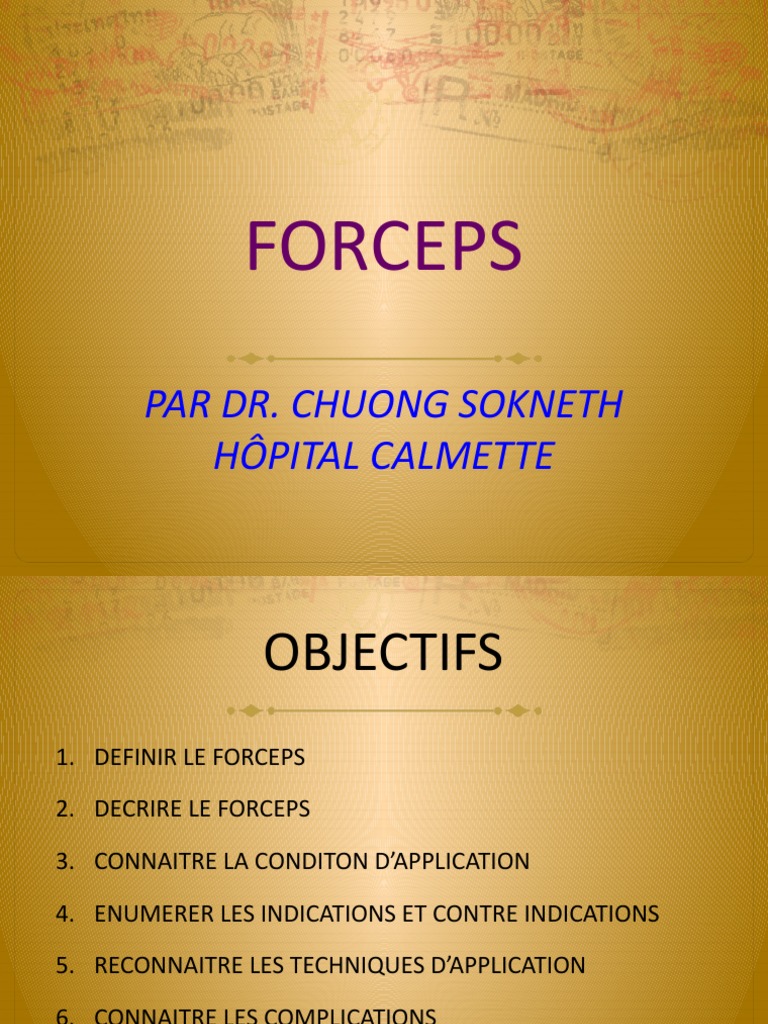 Forceps | PDF | Accouchement | Spécialités médicales