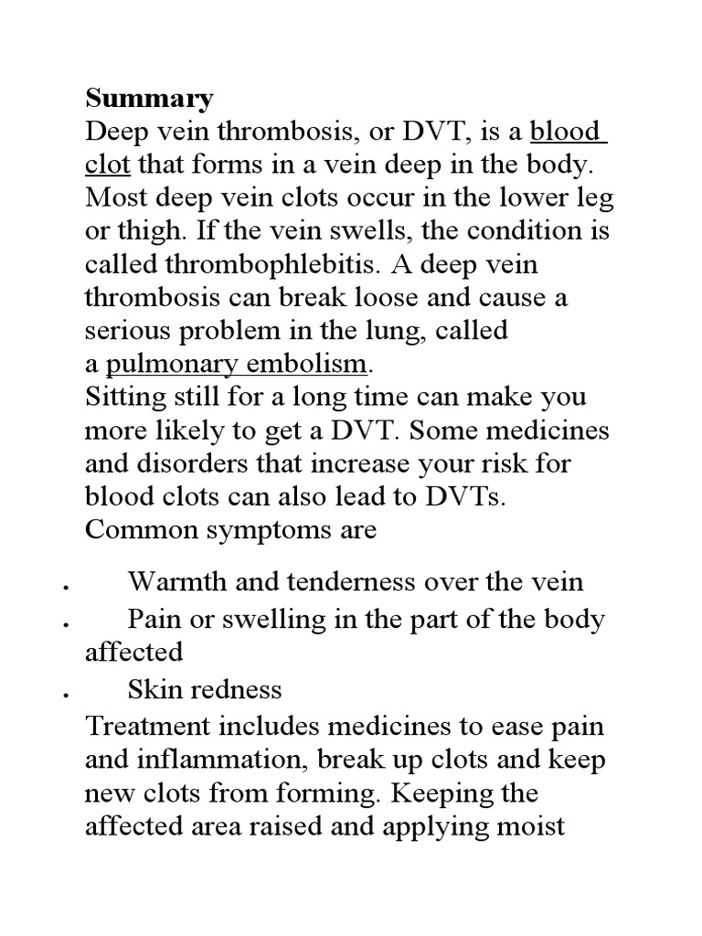 DVT Blood Clot Test | PDF | Thrombosis | Vein
