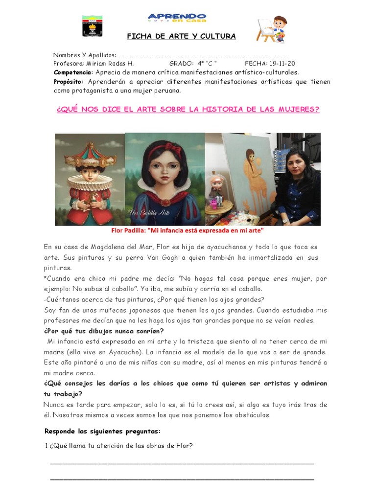 Ficha Arte y Cultura | PDF | Pinturas