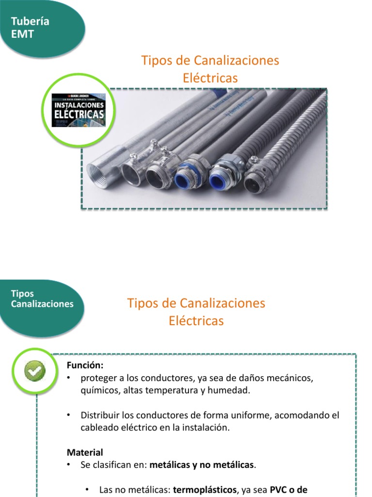 Figurada Tuberia Emt PDF | PDF | Tubería (transporte de fluidos) | Rieles
