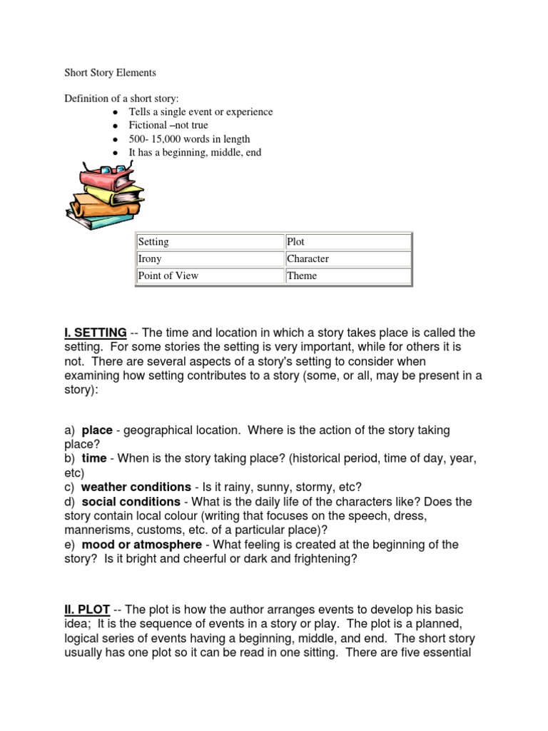 An Analysis of the Key Elements That Define the Short Story Genre | PDF ...