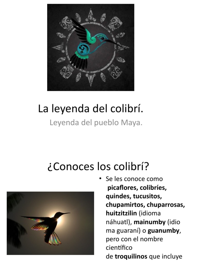 Leyenda Maya Del Colibrí 1 | PDF