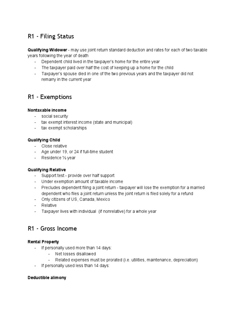 Becker REG - Chapter 1 Outline | PDF | Taxation In The United States ...