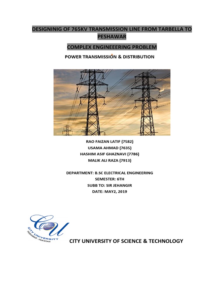 765 KV Transmission Line Design (Assignment) | PDF | Electric Power ...
