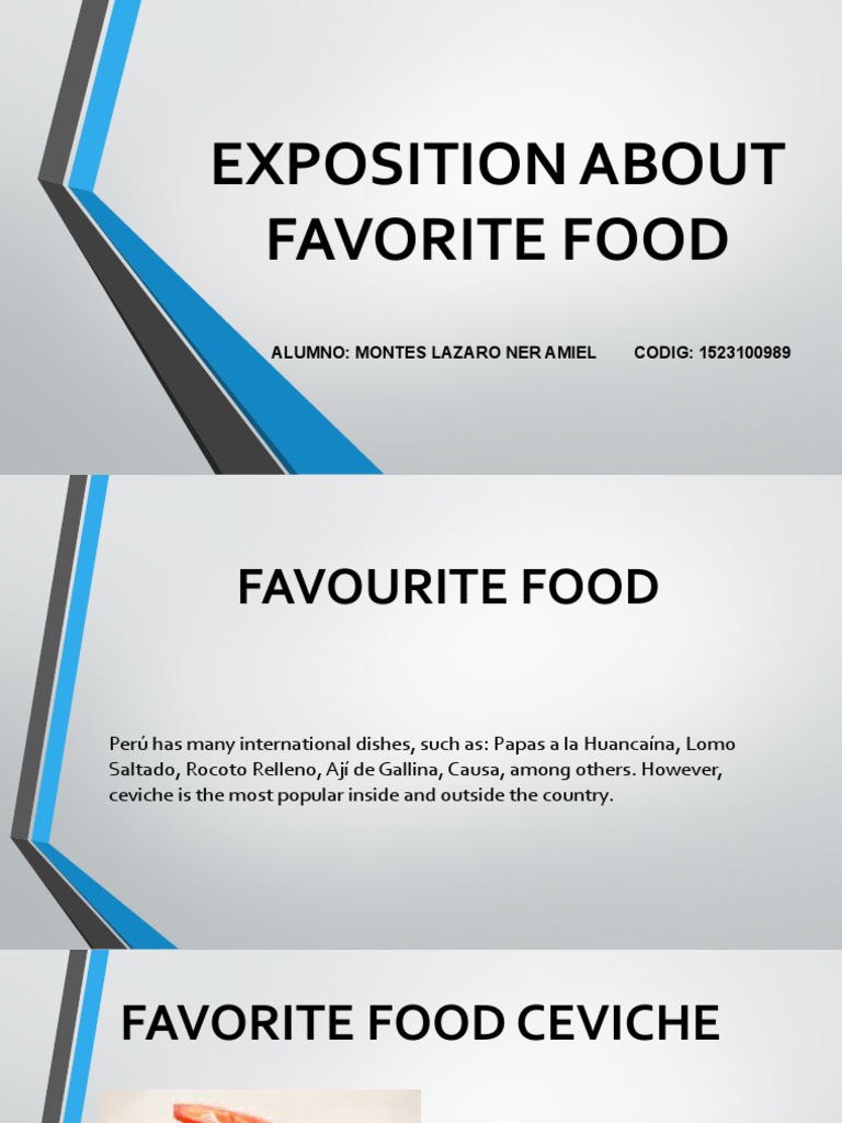 Exposition About Favorite Food | PDF