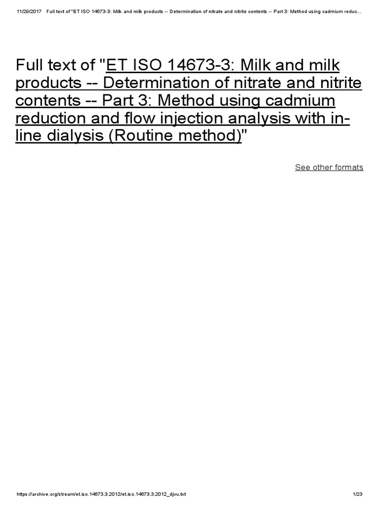 See Other Formats Pdf Nitrate Nitrite