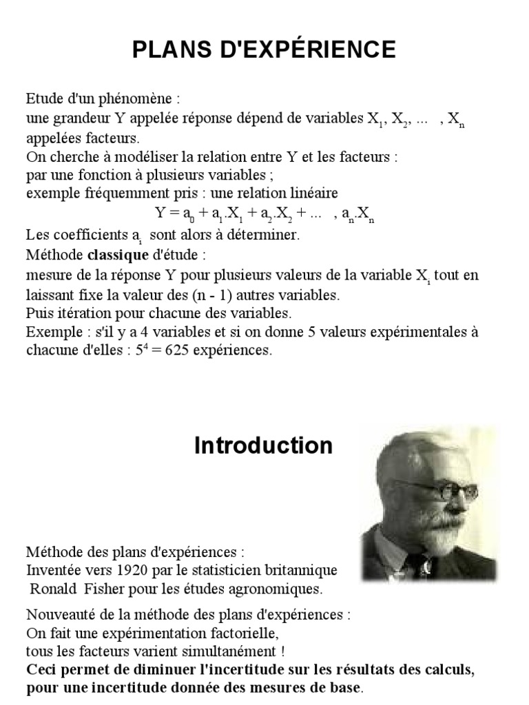 Plans D Exp | PDF | Plan d'expériences | Analyse de la variance