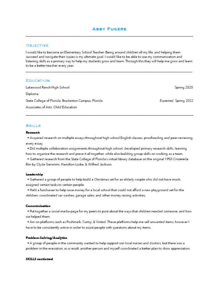Af Personal Resume | PDF | Learning | Behavior Modification