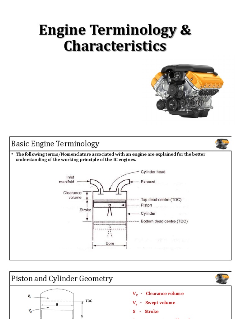 Engine Terminology & Characteristics | PDF | Diesel Engine | Internal ...