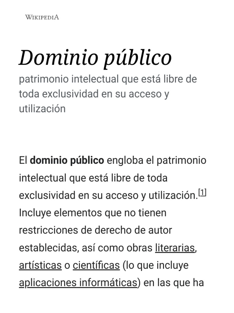 Dominio Público - Wikipedia, La Enciclopedia Libre | Descargar gratis ...