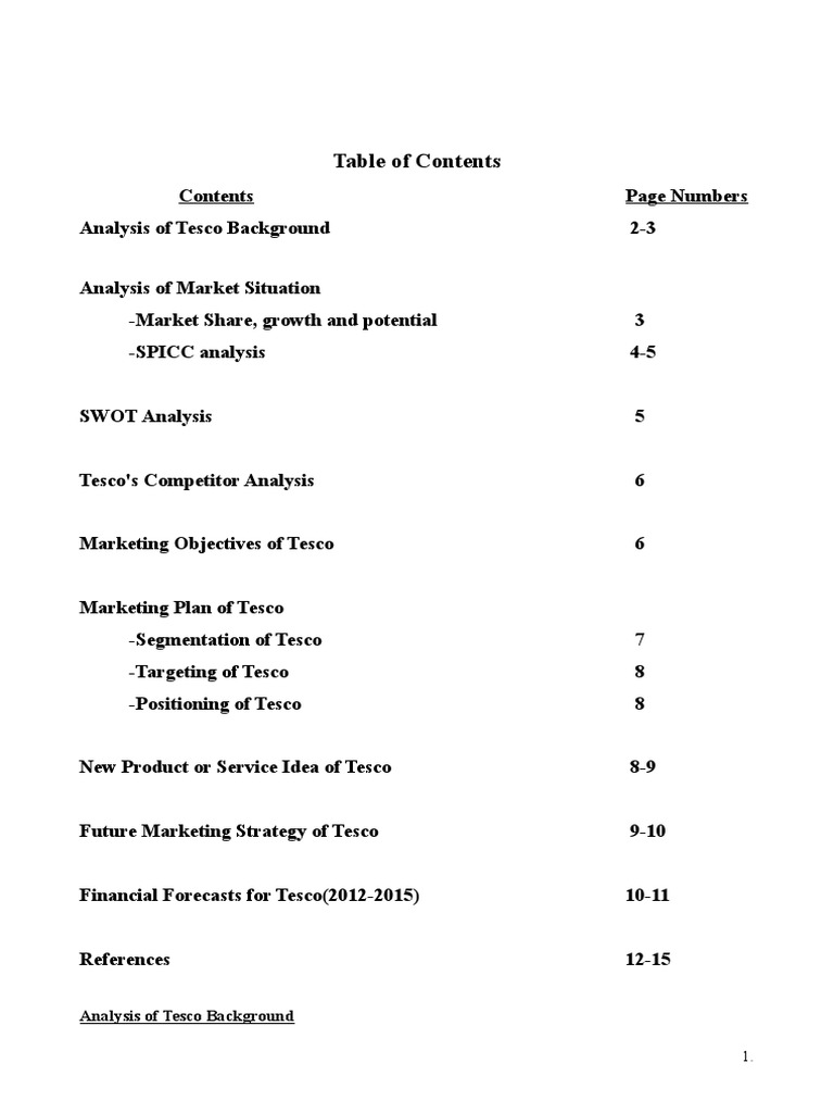 Analysis of Tesco Background | PDF | Tesco | Retail