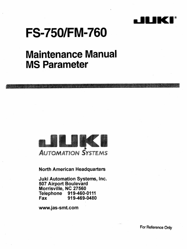 KE750 KE760 Main. Manual | PDF