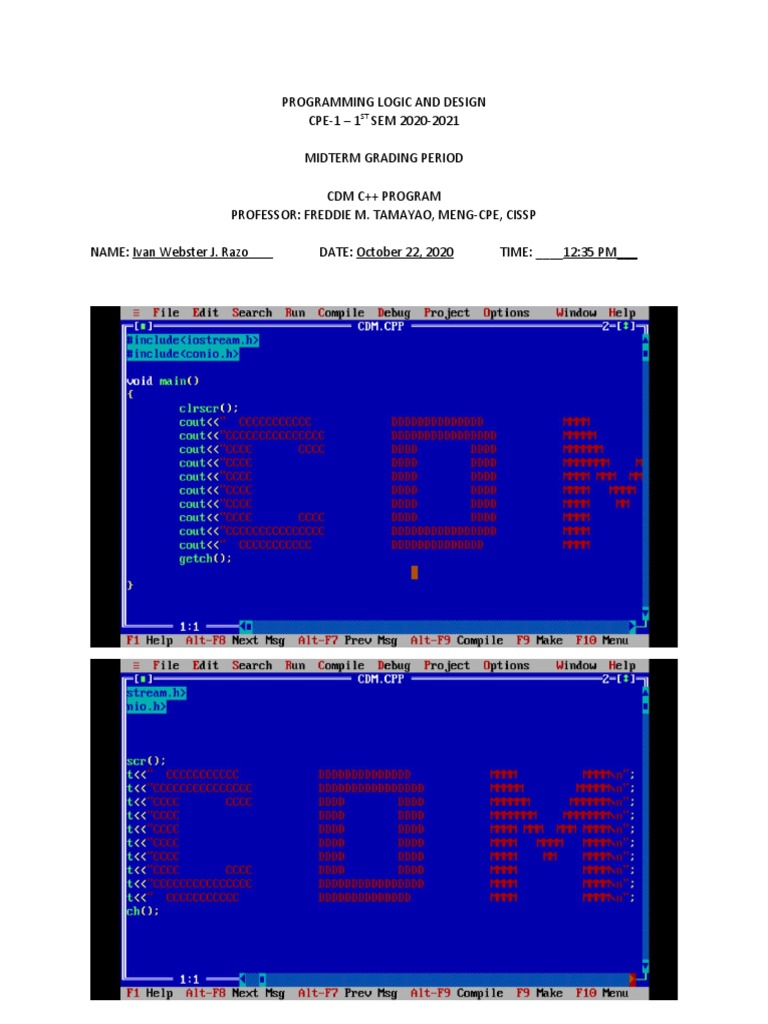 CDM - C++ Program | PDF
