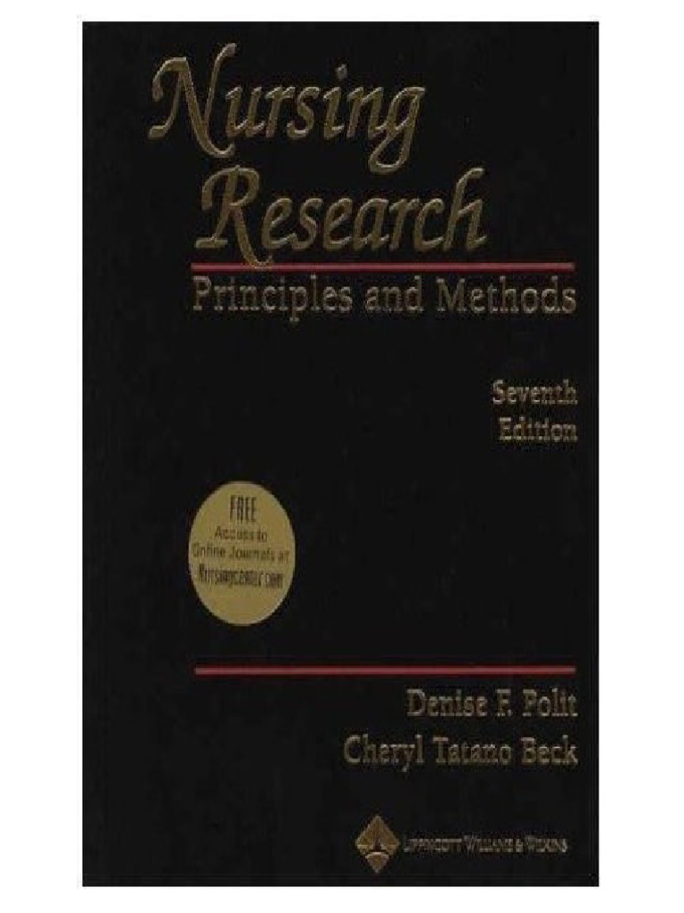 Nursing Research - Principles and Methods 7th Ed - D. Polit C. Beck ...