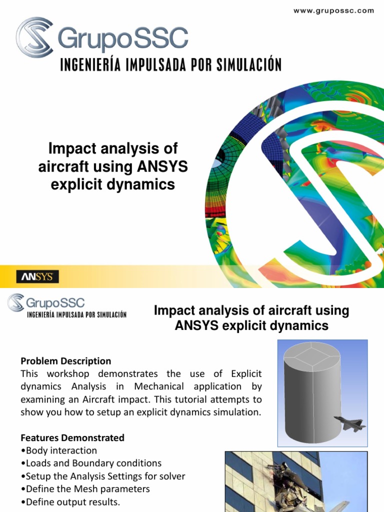Aircraft Impact Analysis with ANSYS | PDF | Stress (Mechanics ...