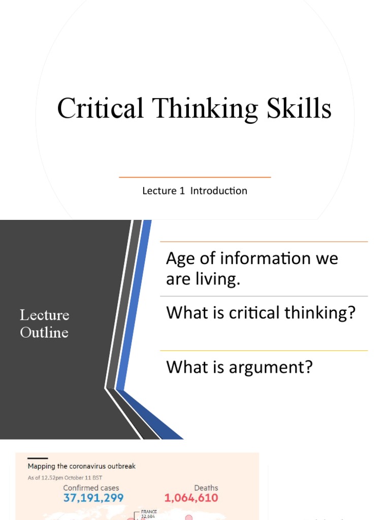 Critical Thinking Skills: Lecture 1 Introduction | PDF | Critical ...