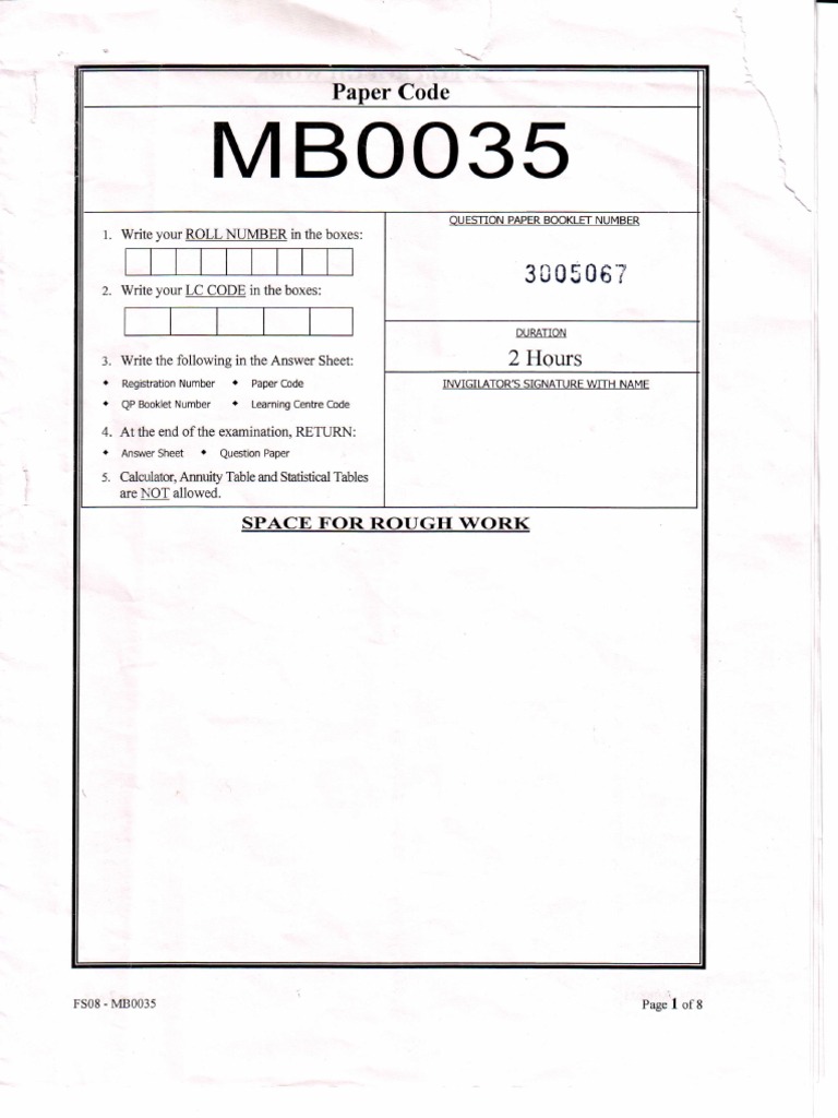 Paper Code MB0035 | PDF | Private Law | Business Law