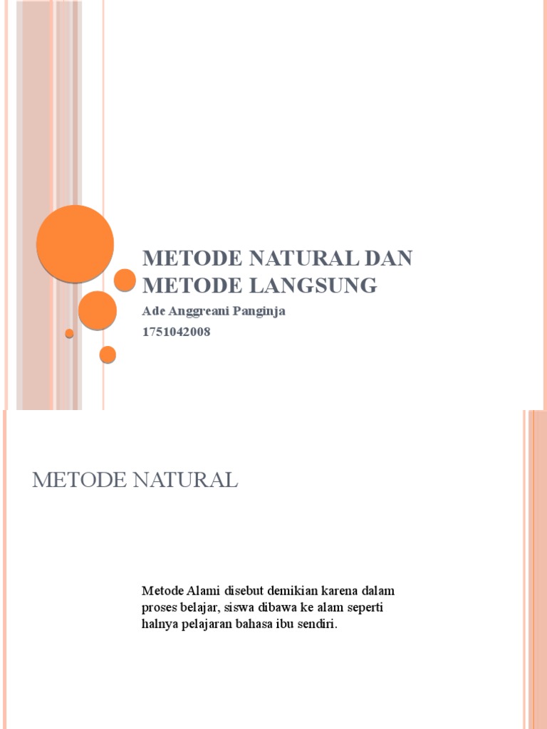Metode Natural vs. Metode Langsung | PDF