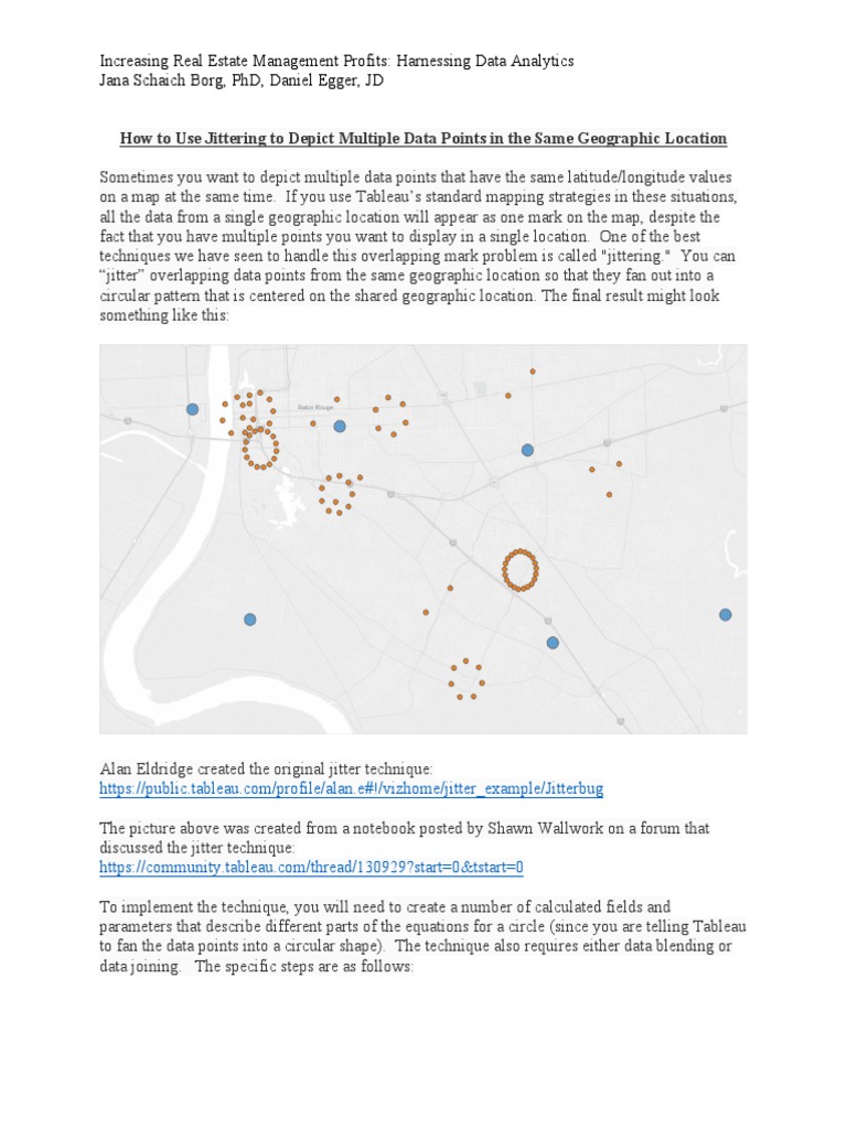 Jittering Data for Geo Mapping | PDF | Latitude | Longitude