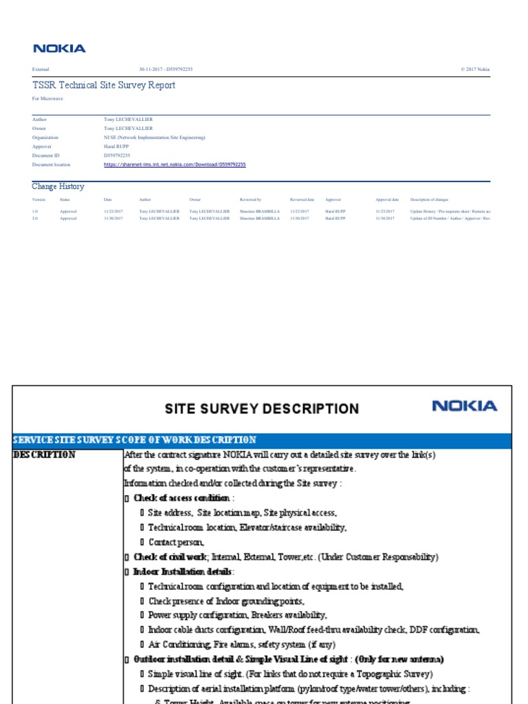 TSSR For Microwave - DOUGOUDOU SODEMI | PDF | Surveying | Electrical ...