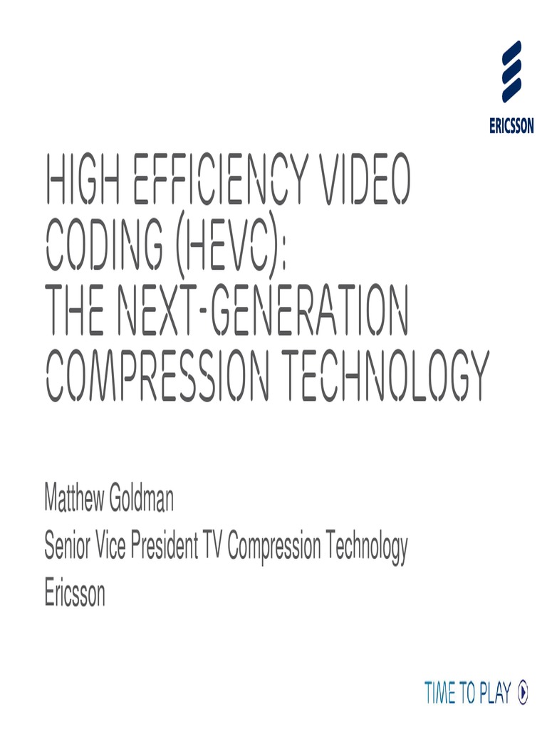 HEVC Tutorial | PDF | High Definition Television | Imaging