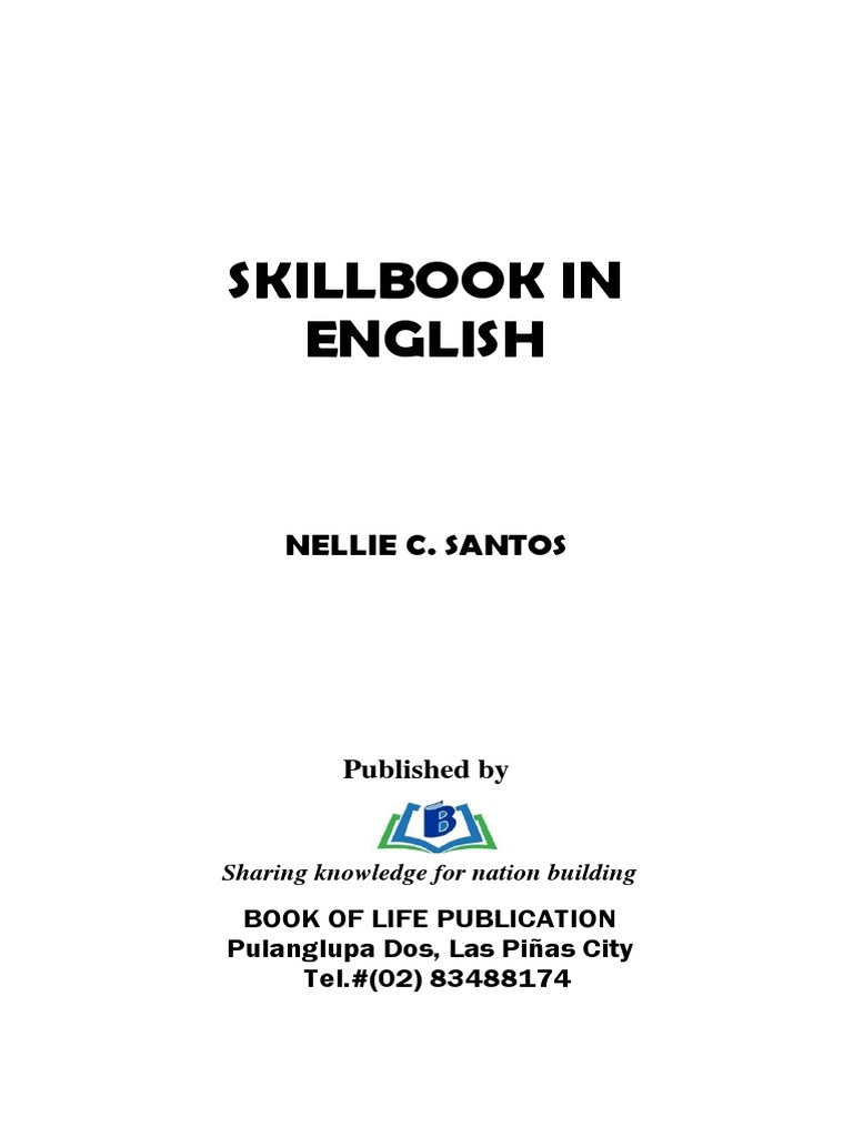Skillbook in English: Nellie C. Santos | PDF | Adverb | Grammatical Gender
