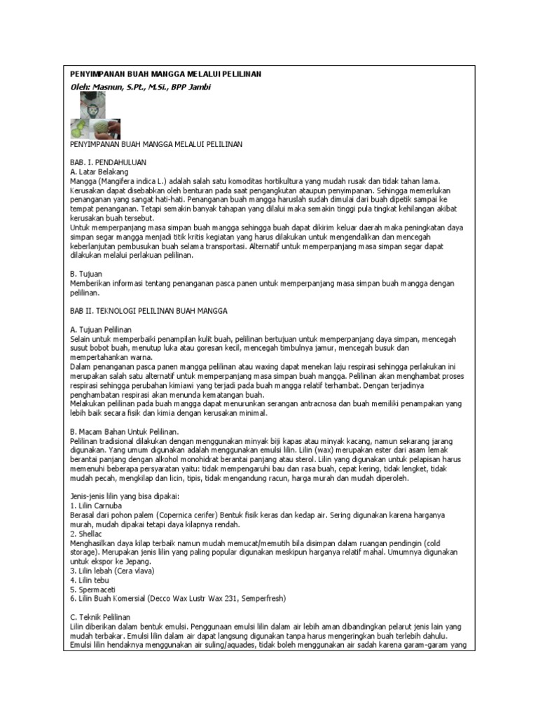 Cara Pelilinan | PDF | Memasak, Makanan, & Anggur | Griya & Taman