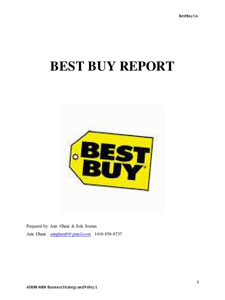 BestBuy Co. Report Analyzes Financial Difficulties and Strategic ...