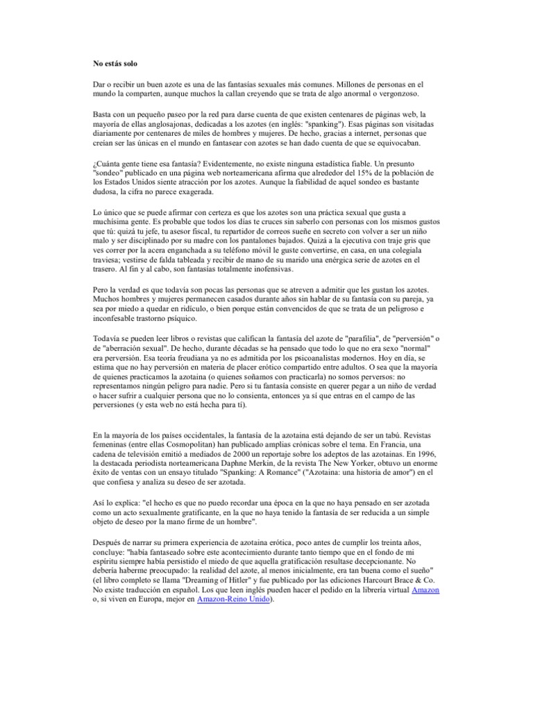 Fantasías Masoquistas | PDF | Azotaina | Erotismo