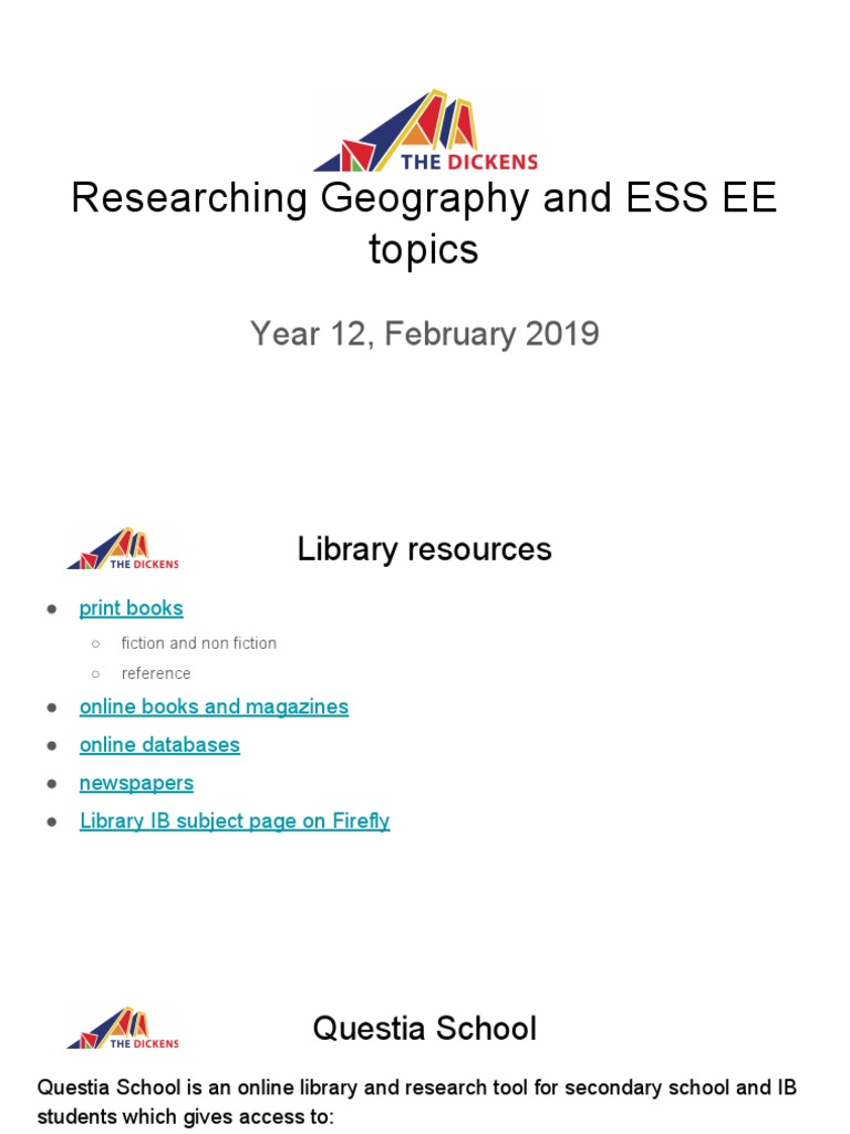 Geography and Ess Research Tips PDF | PDF | Open Access | Encyclopædia ...