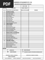 Monthly Chiller Maintenance Checklist | PDF