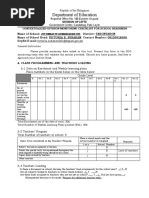 DepEd Accomplishment Report Template | PDF