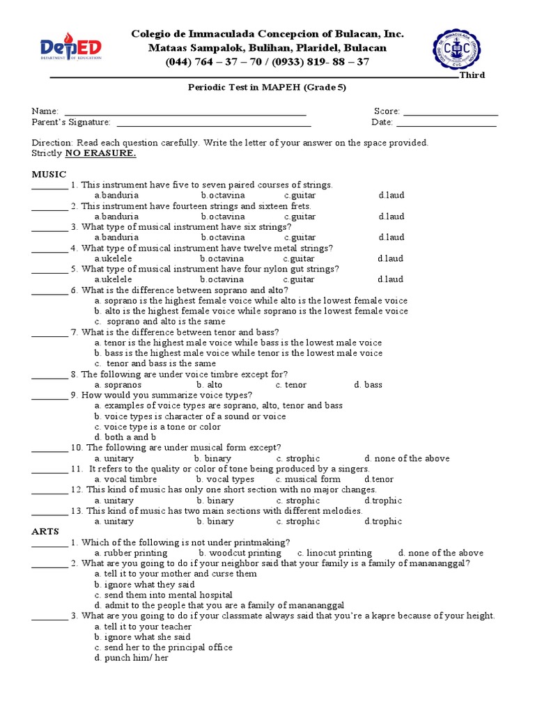 M. quim..MAPEH 5 | PDF | Dances | Drugs