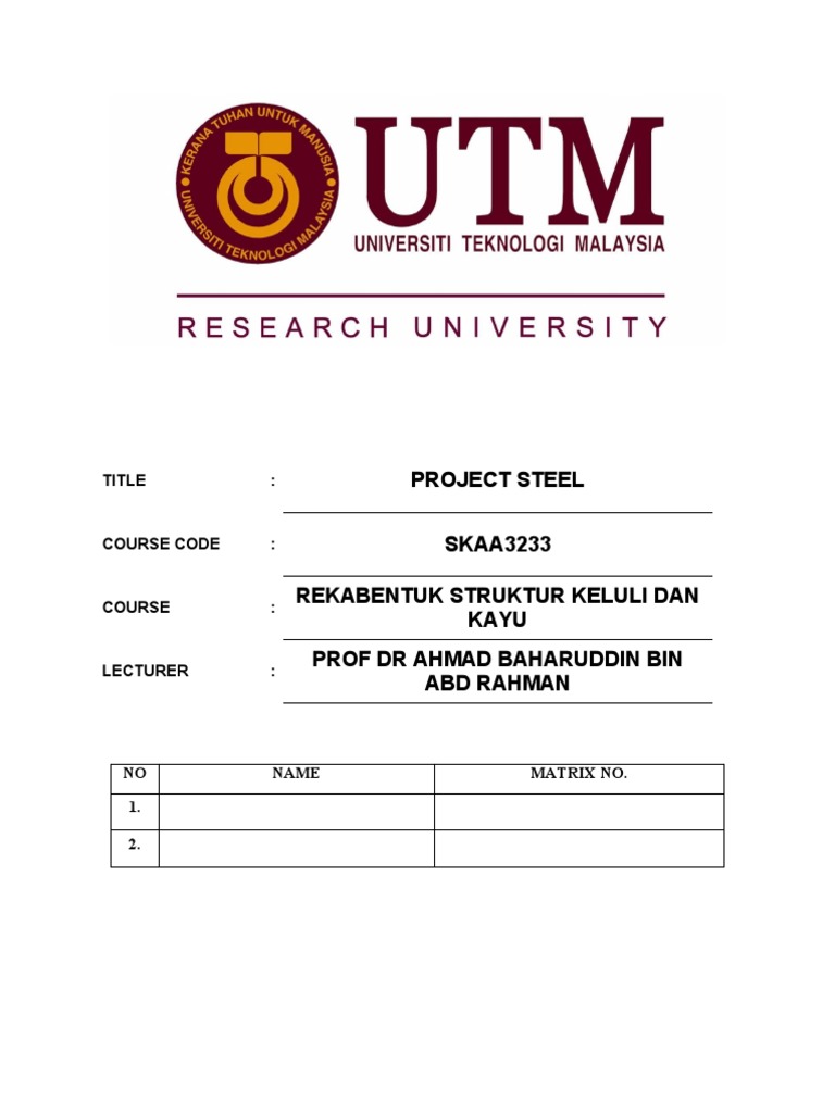 Project Steel Overview by Prof Kayu | PDF | Technology & Engineering