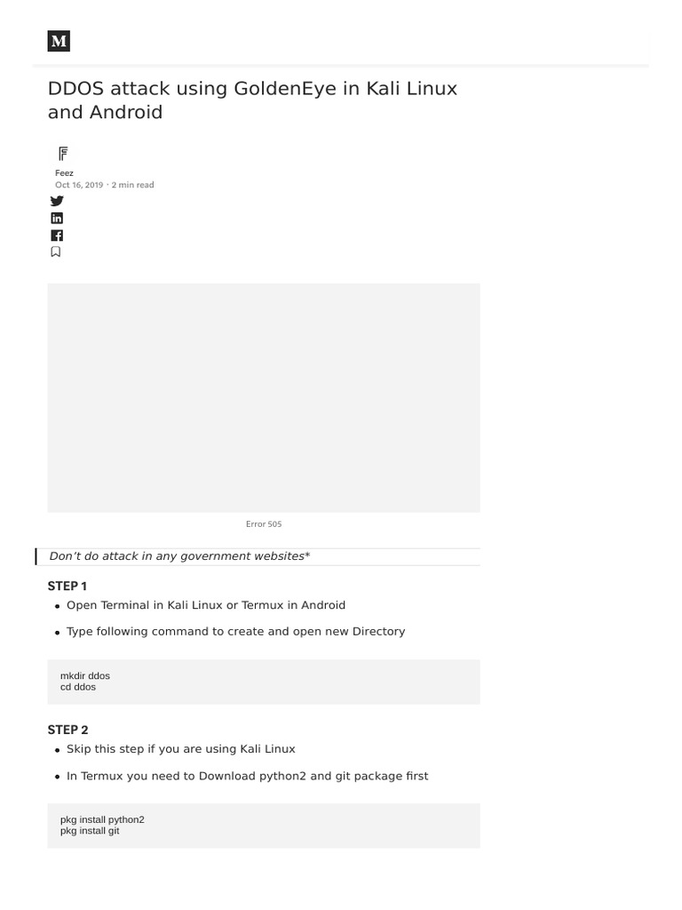 Best Civil Hacking Technic | PDF | Denial Of Service Attack | Linux