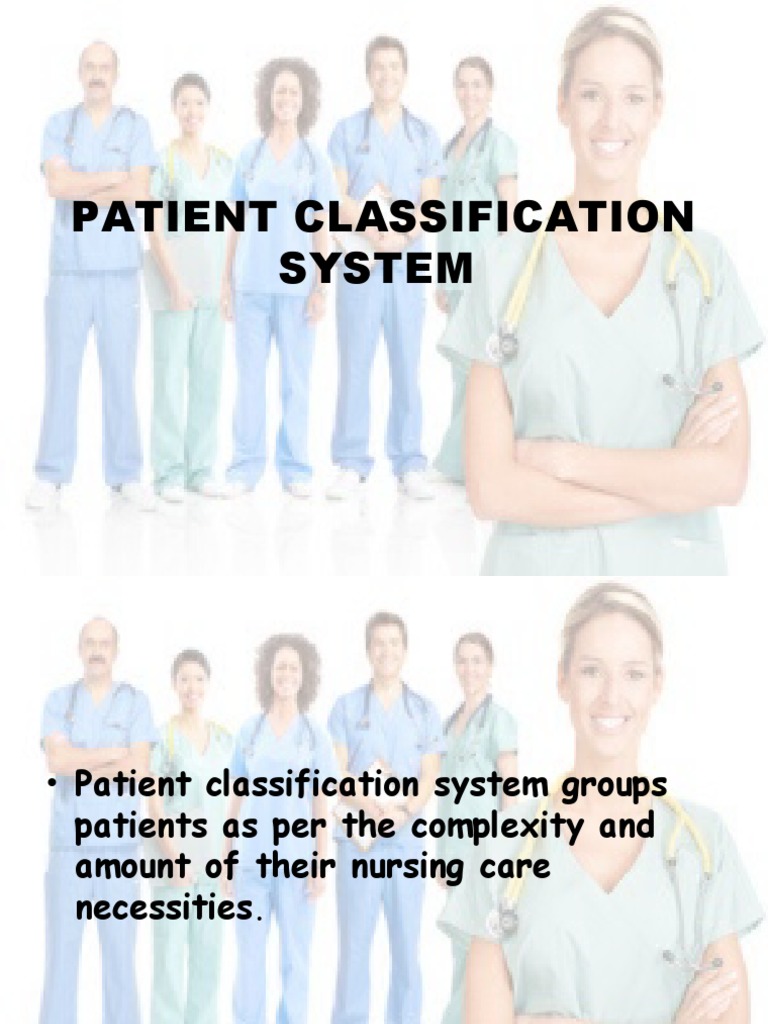 Patient Classification System and Assignment of Patients | PDF ...