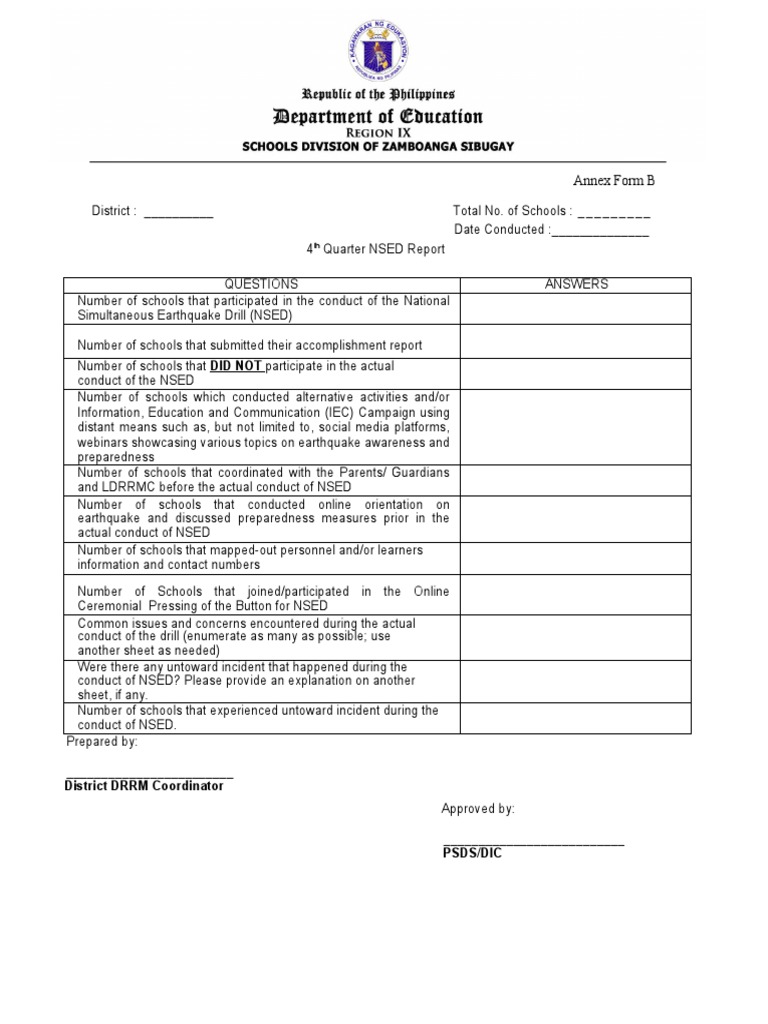 Consolidated NSED Report - District - New | PDF