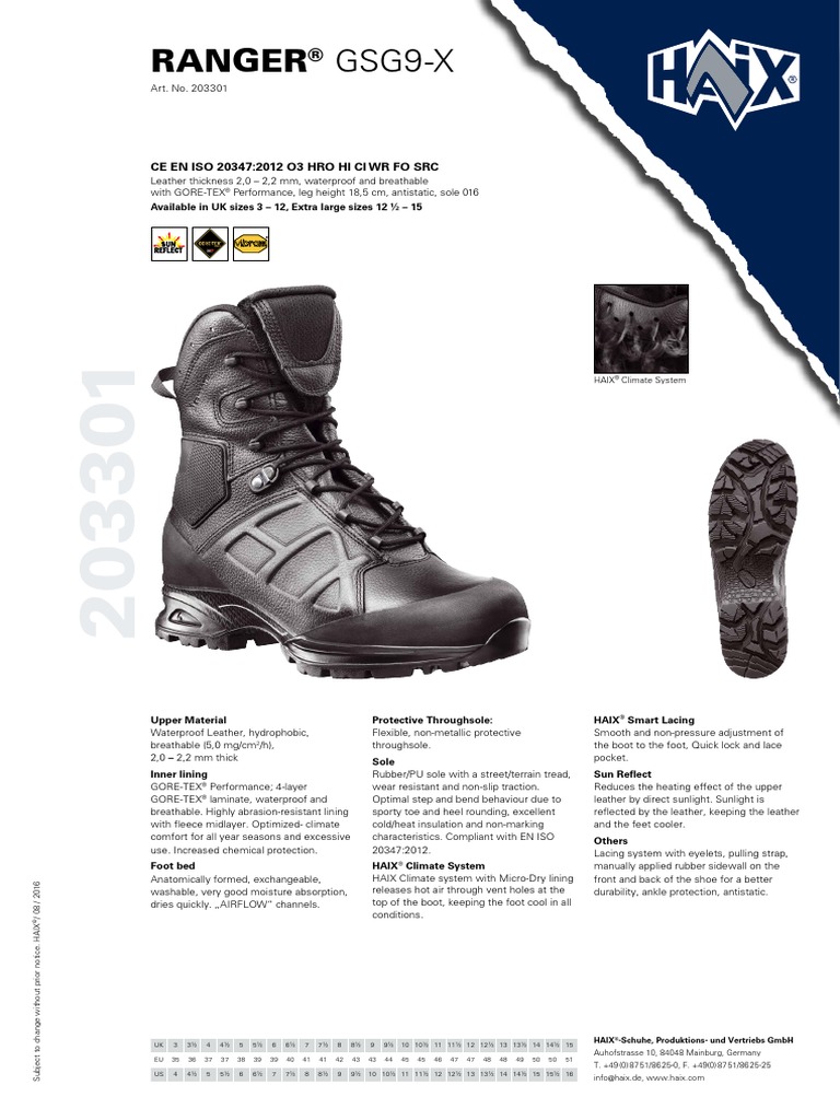 Ranger-Gsg9-X Bla en PDF | PDF | Shoe | Manufactured Goods